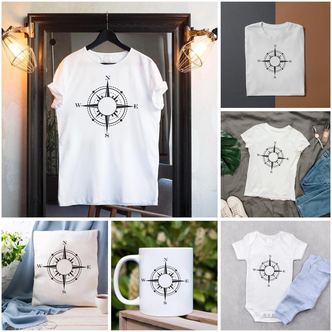 Adventure Compass, Nautical Compass, Svg, Compass Clipart, Instant ...