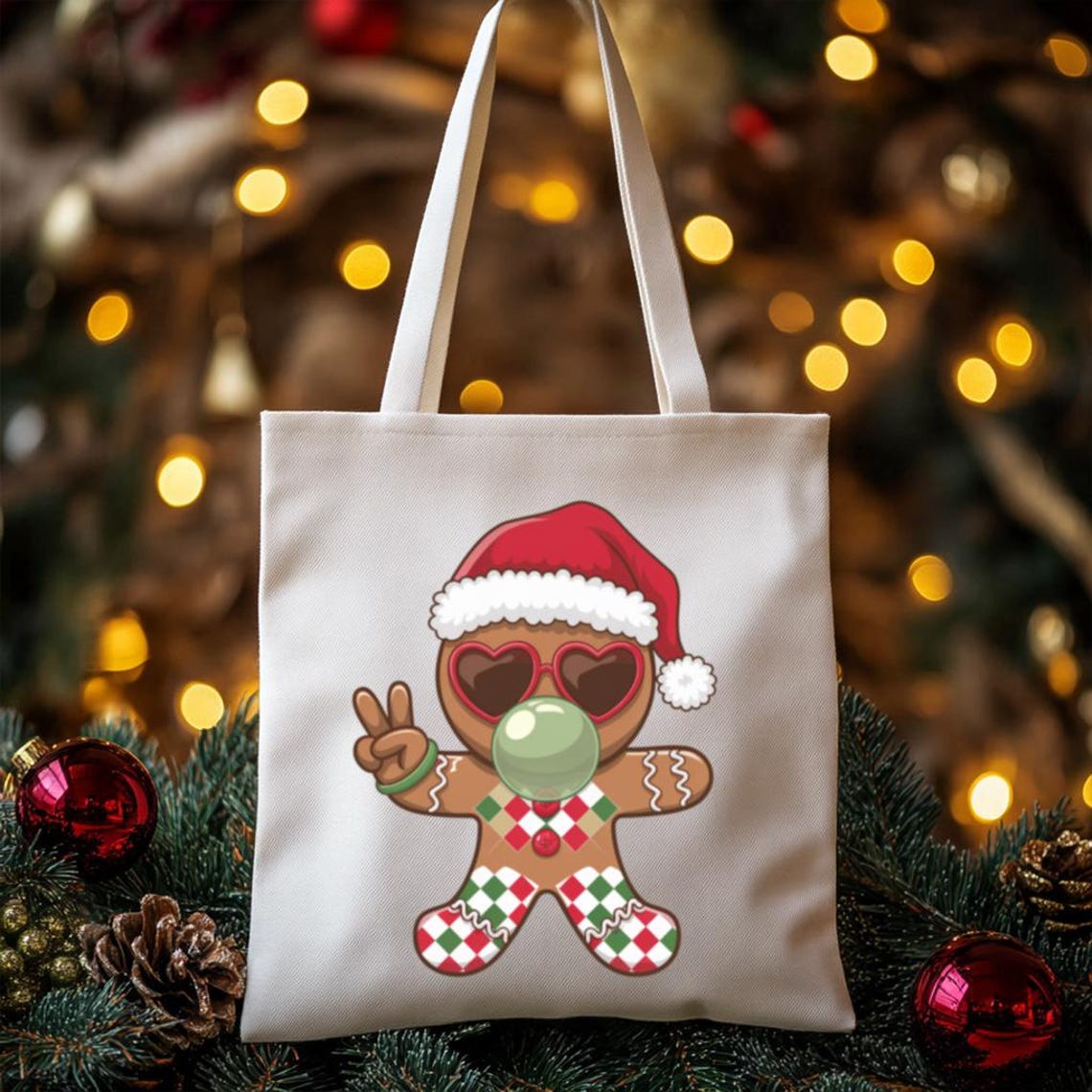 Cool Gingerbread Man PNG | Christmas Cookie With Santa Hat & Sunglasses ...