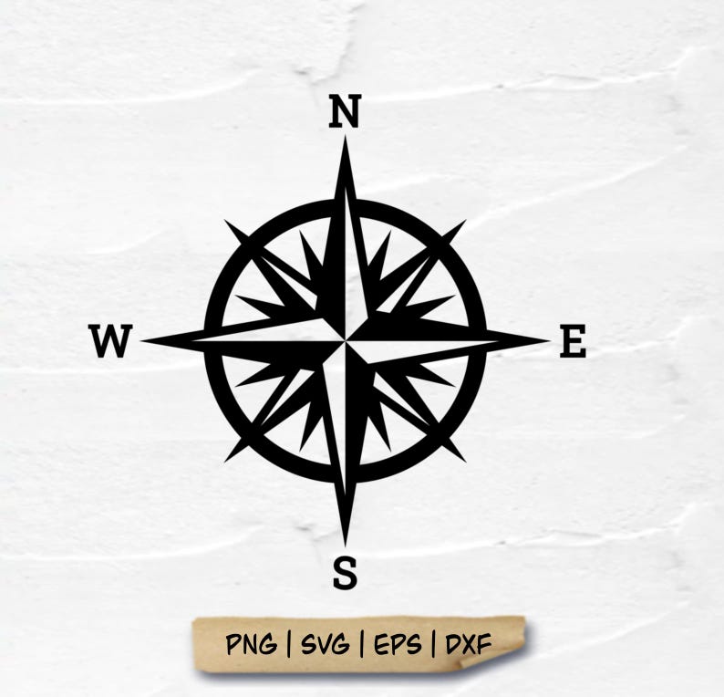 Nautical Compass Star SVG: Vector Cut File (digital Download) - Etsy