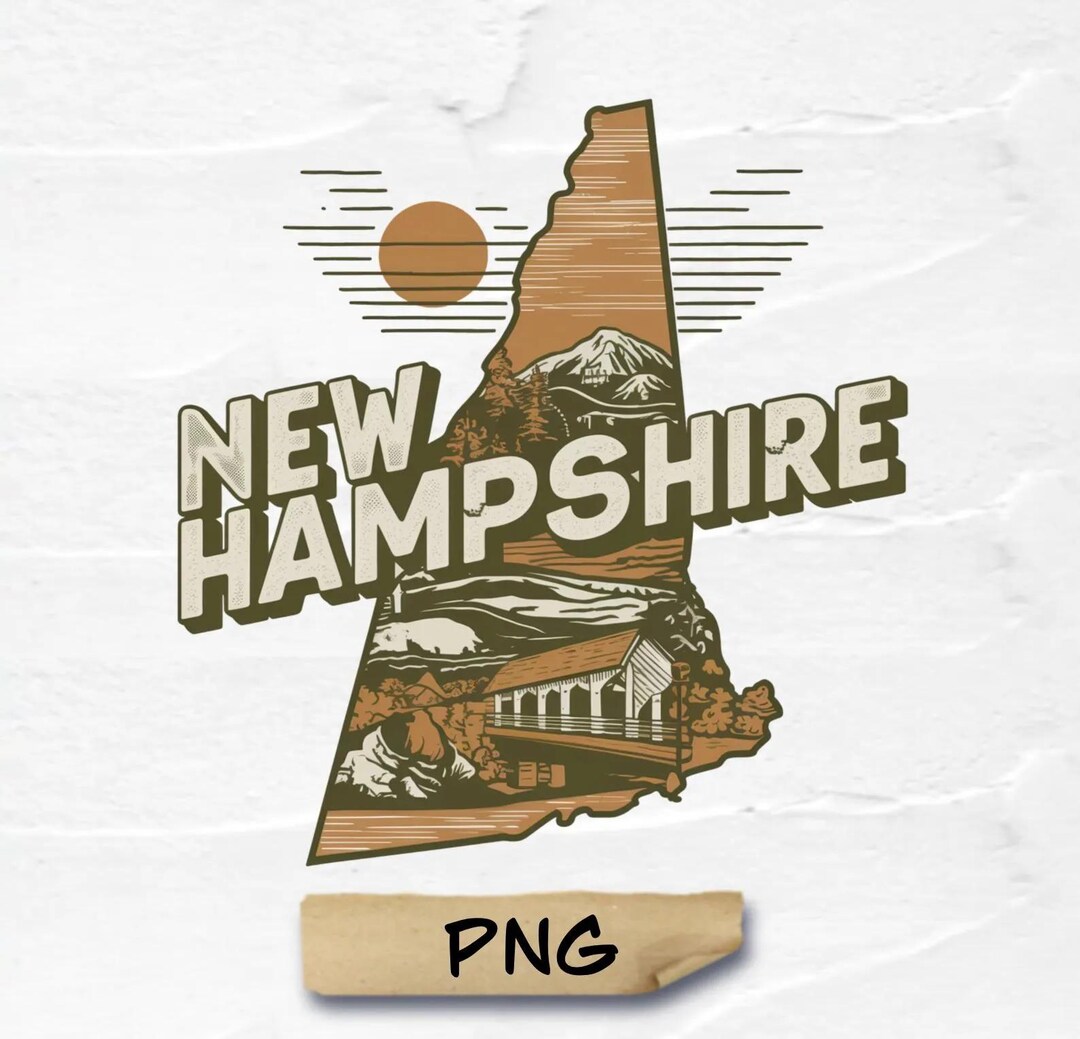 New Hampshire Map Png, United States of America Vector Files, New ...