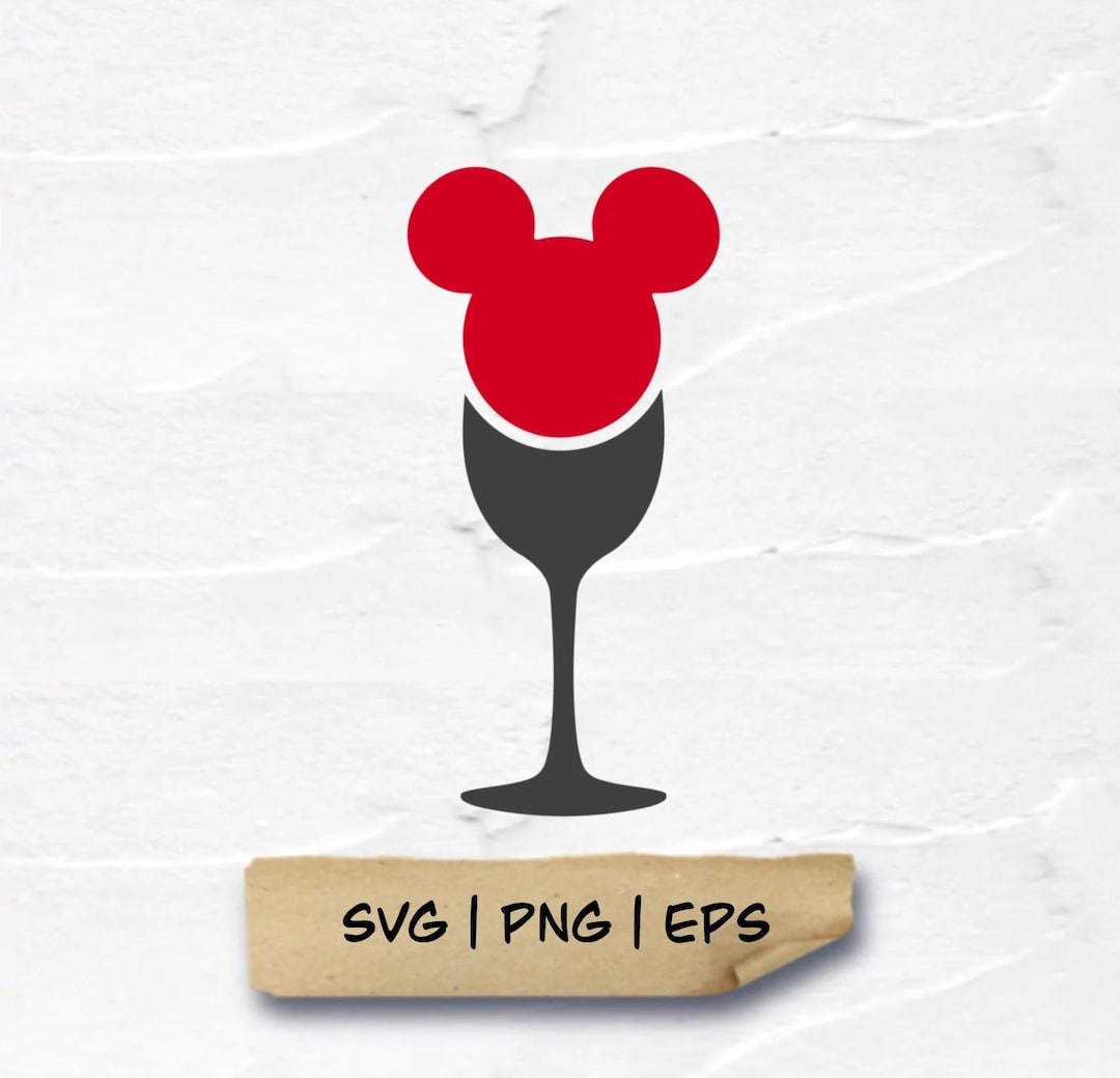 Mickey Wine Glass Svg, Mickey Drinking Shirt, Drinking Shirt, Wine ...