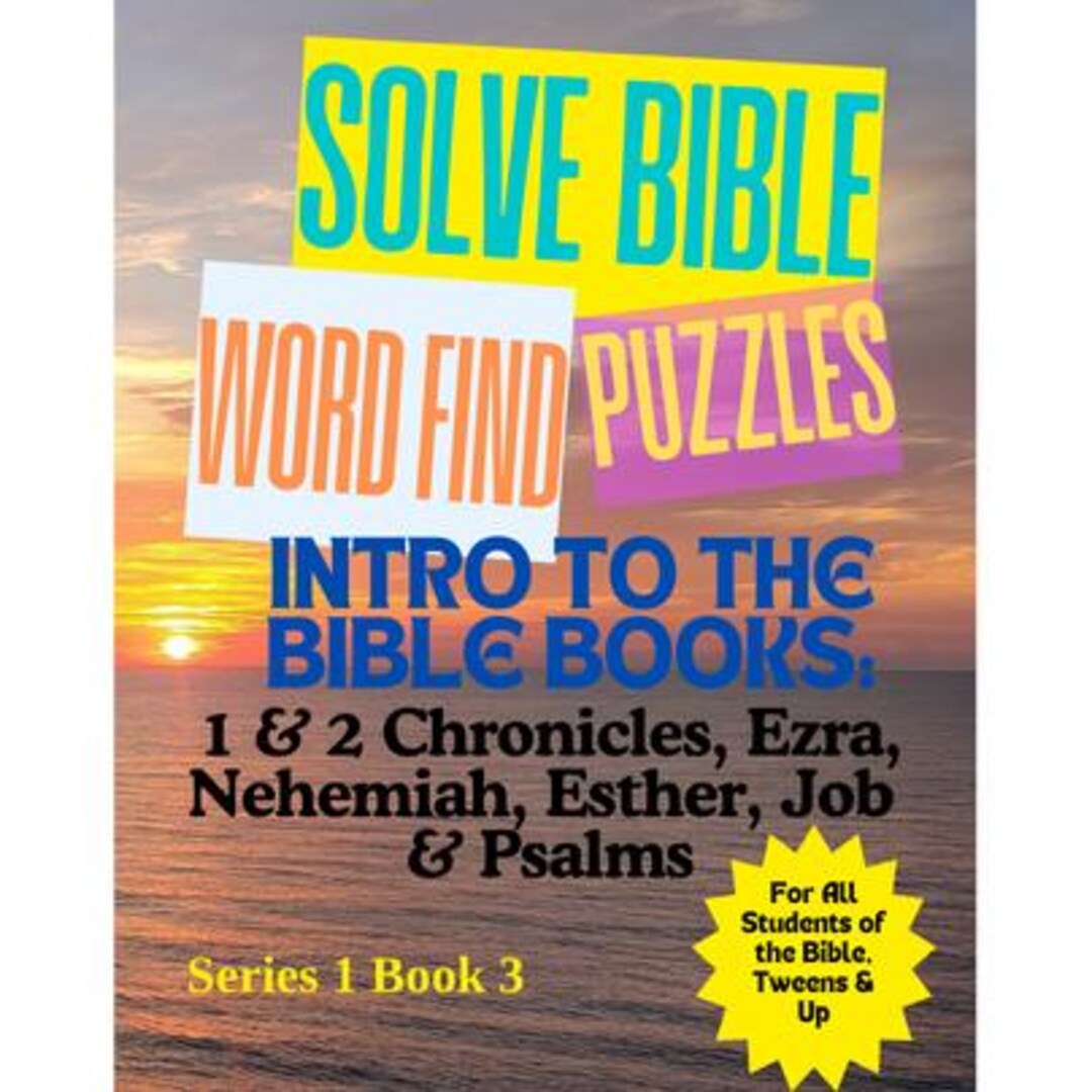 Bible Word Find Puzzle Book: Books of Chronicles, Ezra, Nehemiah ...
