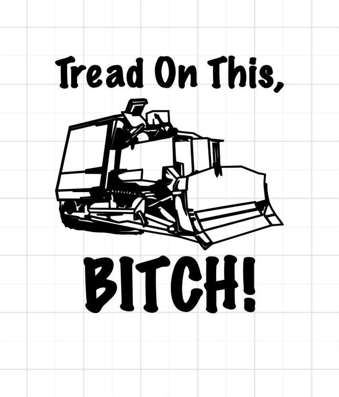 Killdozer Tread on This Vinyl Decal. - Etsy