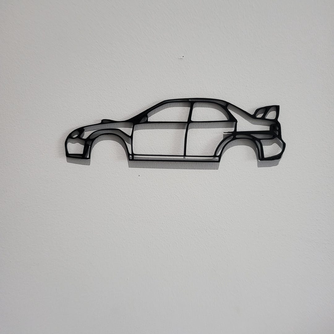 Subaru Car Wall Art 200mm Long Home Decor Hanging Art Display Hangable ...