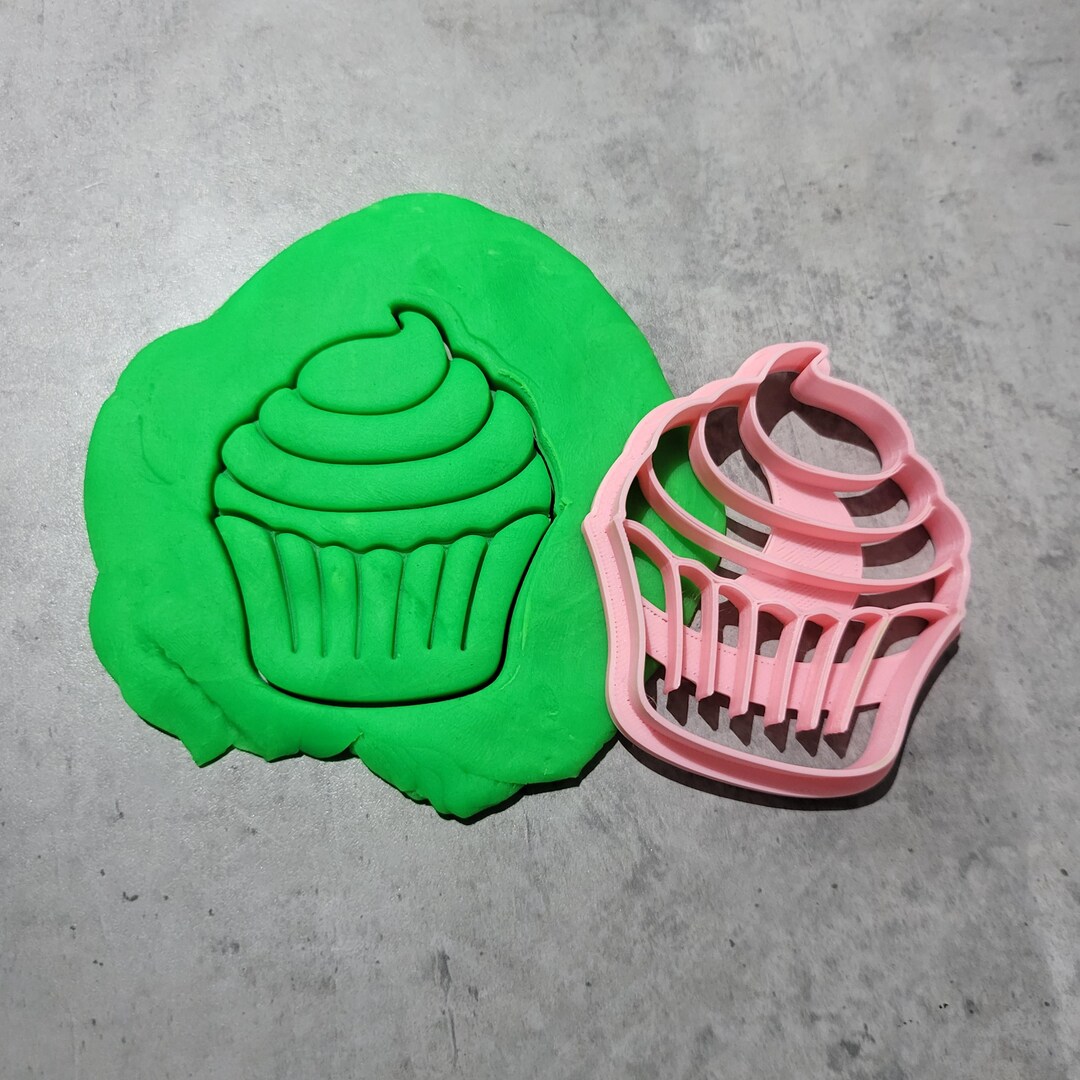 Cupcake Cutter Play Doe Cutter 3D Printed 70mm Baking Shape Bakeware ...