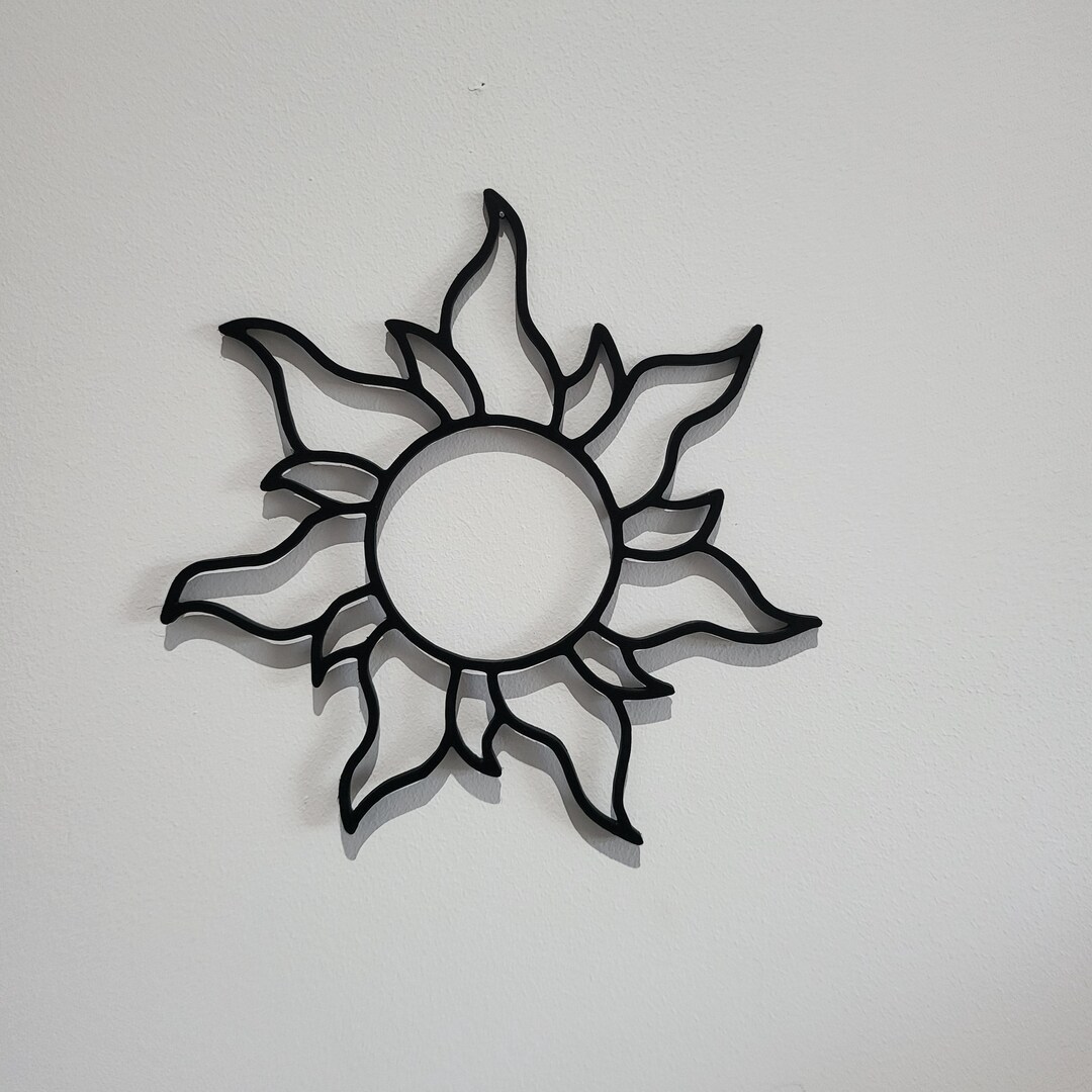 Sun Wall Art 3D Printed PLA Home Decor Hanging Art 200mm - Perfect for ...