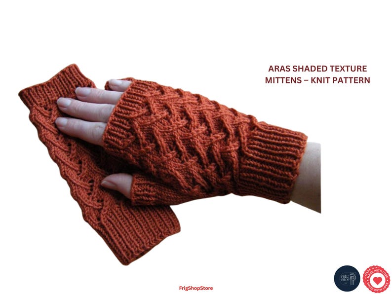 Shaded Texture Mittens Knitting Pattern | Cozy Winter Mittens PDF ...