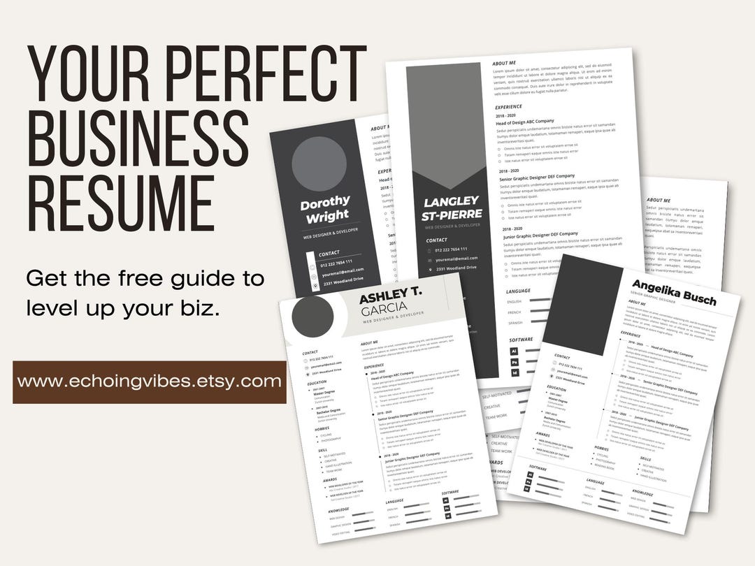 ATS Resume Docs Resume Template for Word & Pages Clean CV Template ...