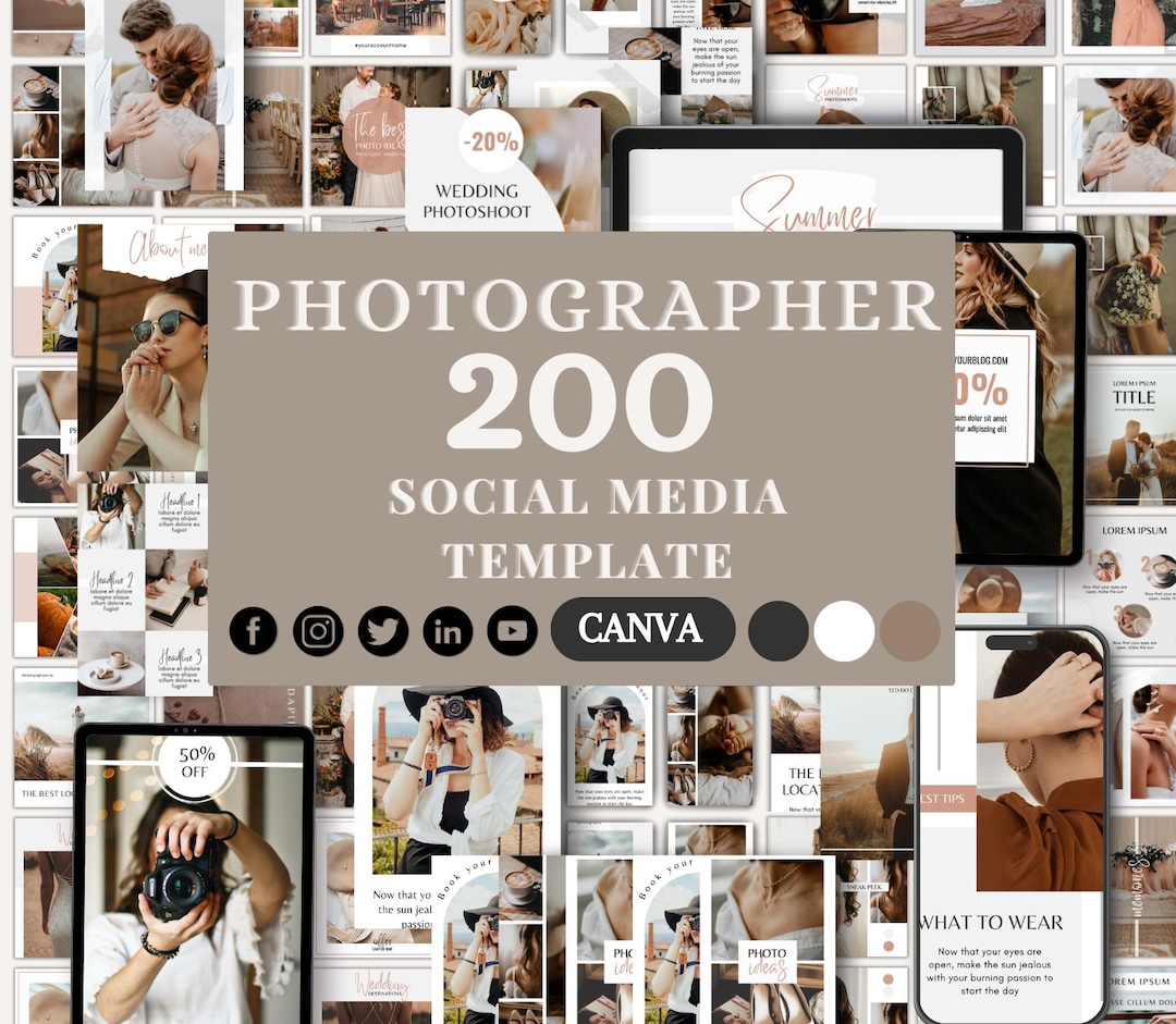 Photographer Social Media Template: Instagram Story & Feed (canva) - Etsy