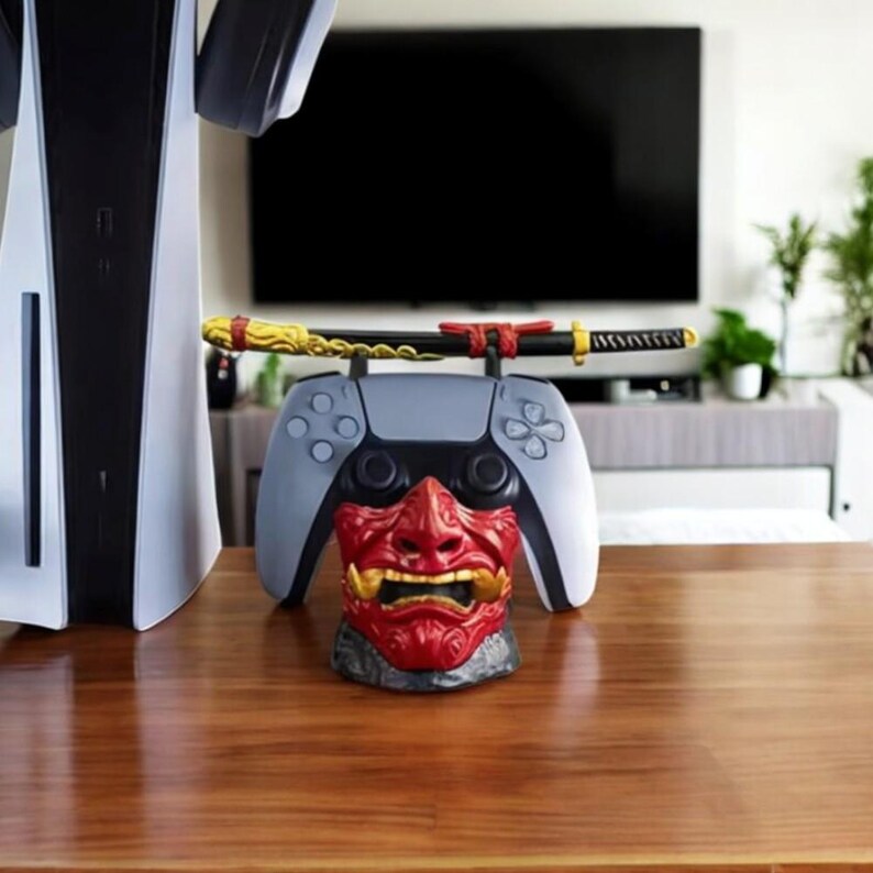 Samurai Gaming Controller Holder – Stylish Stand for Gamepads ...