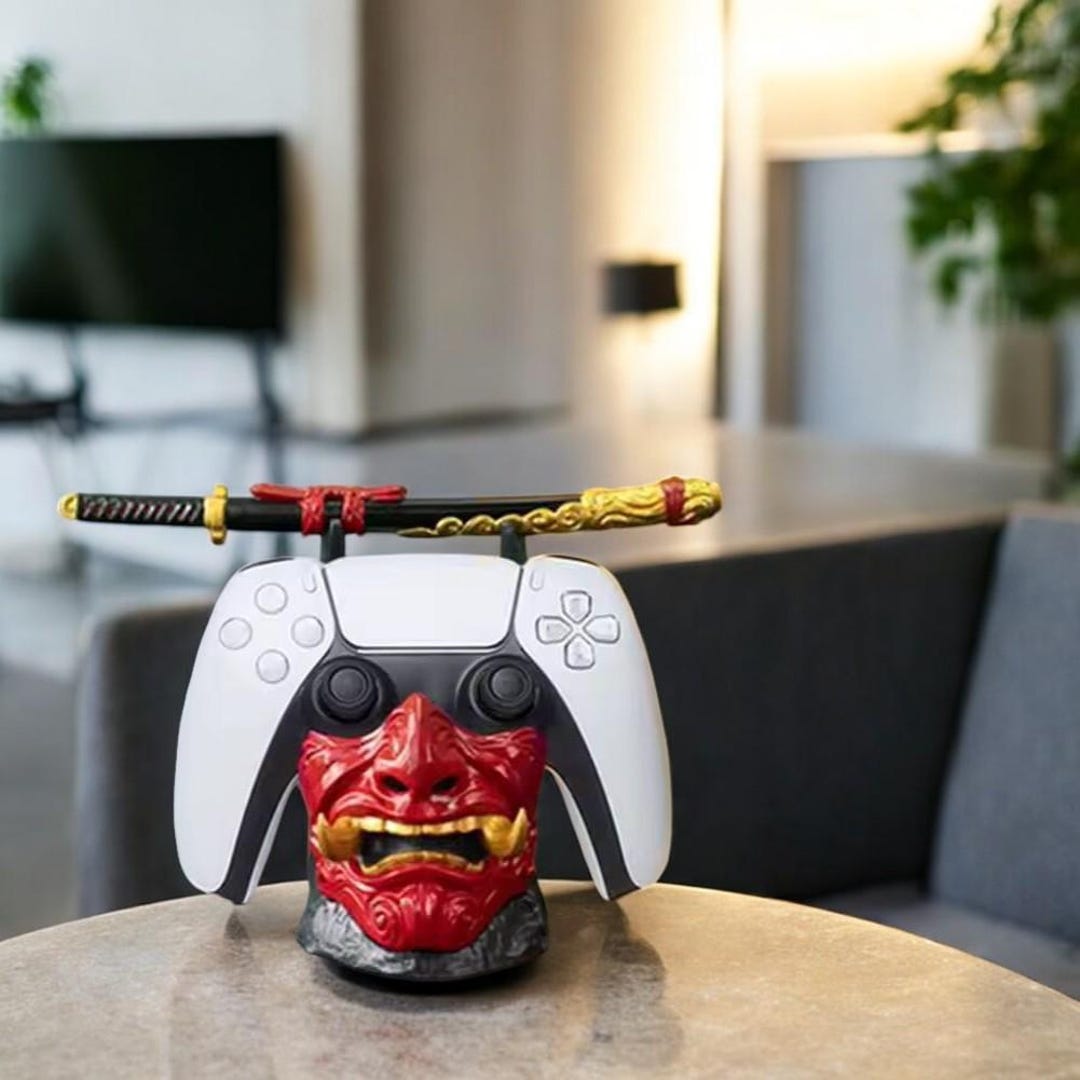 Samurai Gaming Controller Holder – Stylish Stand for Gamepads ...