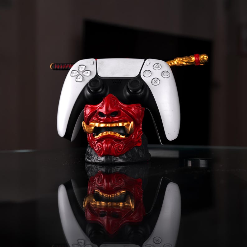 Samurai Gaming Controller Holder – Stylish Stand for Gamepads ...