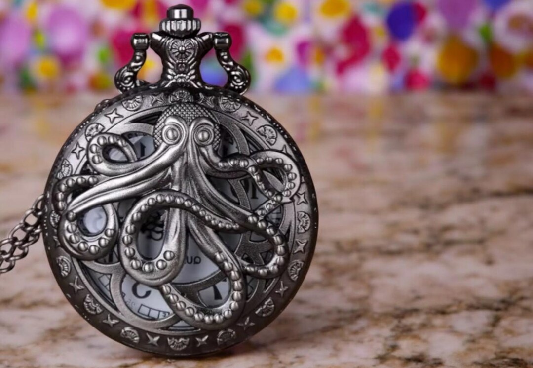 Octopus Pocket Watch, Best Gift for Grandparents, Christmas Souvenir ...