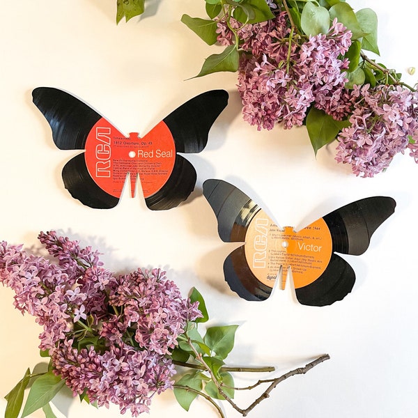Butterfly Record Wall Art - Etsy