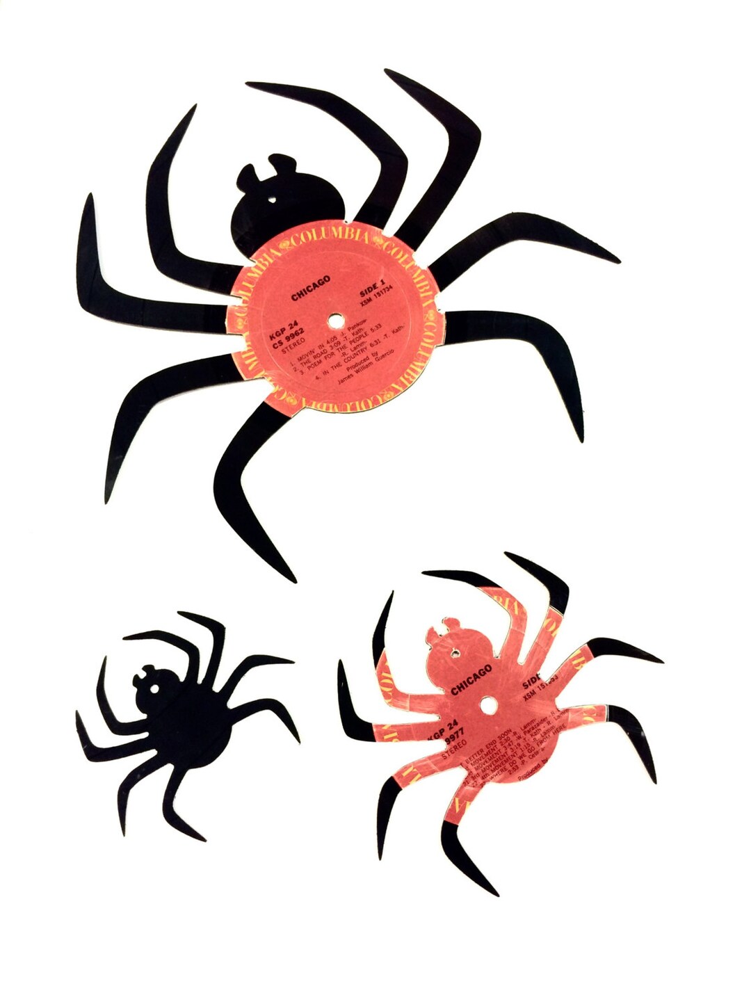 Vinyl Record Art: Large Spider Vinyl Vintage Halloween - Etsy