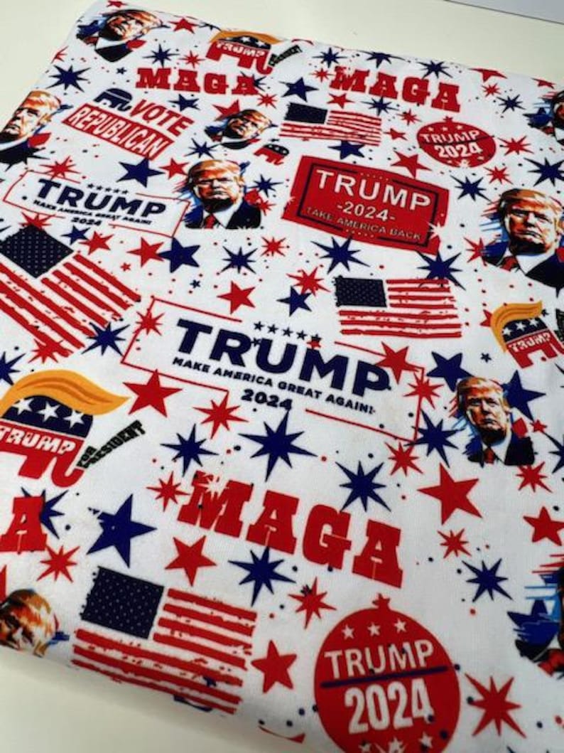Trump Maga Fabric, Choose This Design and PRINT ON YOUR Own Custom ...