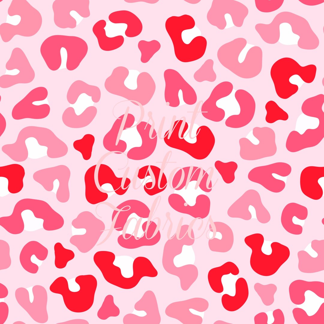 Pink Leopard Fabric, Choose Your Fabric, Choose Your Design & We Print ...
