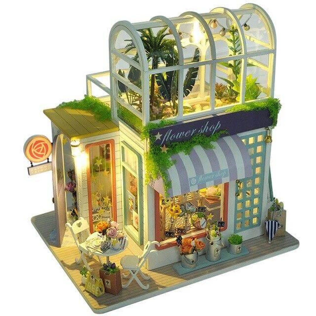Miniature House Flower Shop - Etsy