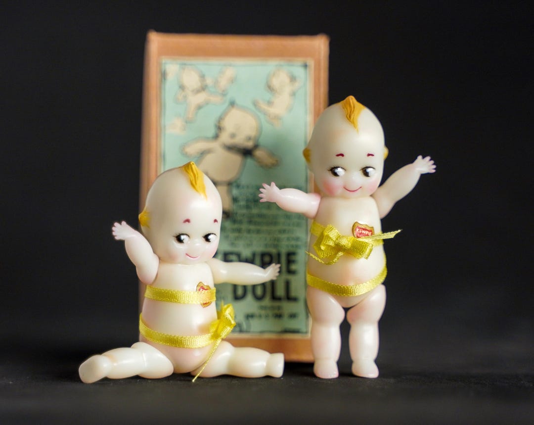 Kewpie Articulated Miniature Doll 2 Inches the Lightest Pale Tone - Etsy
