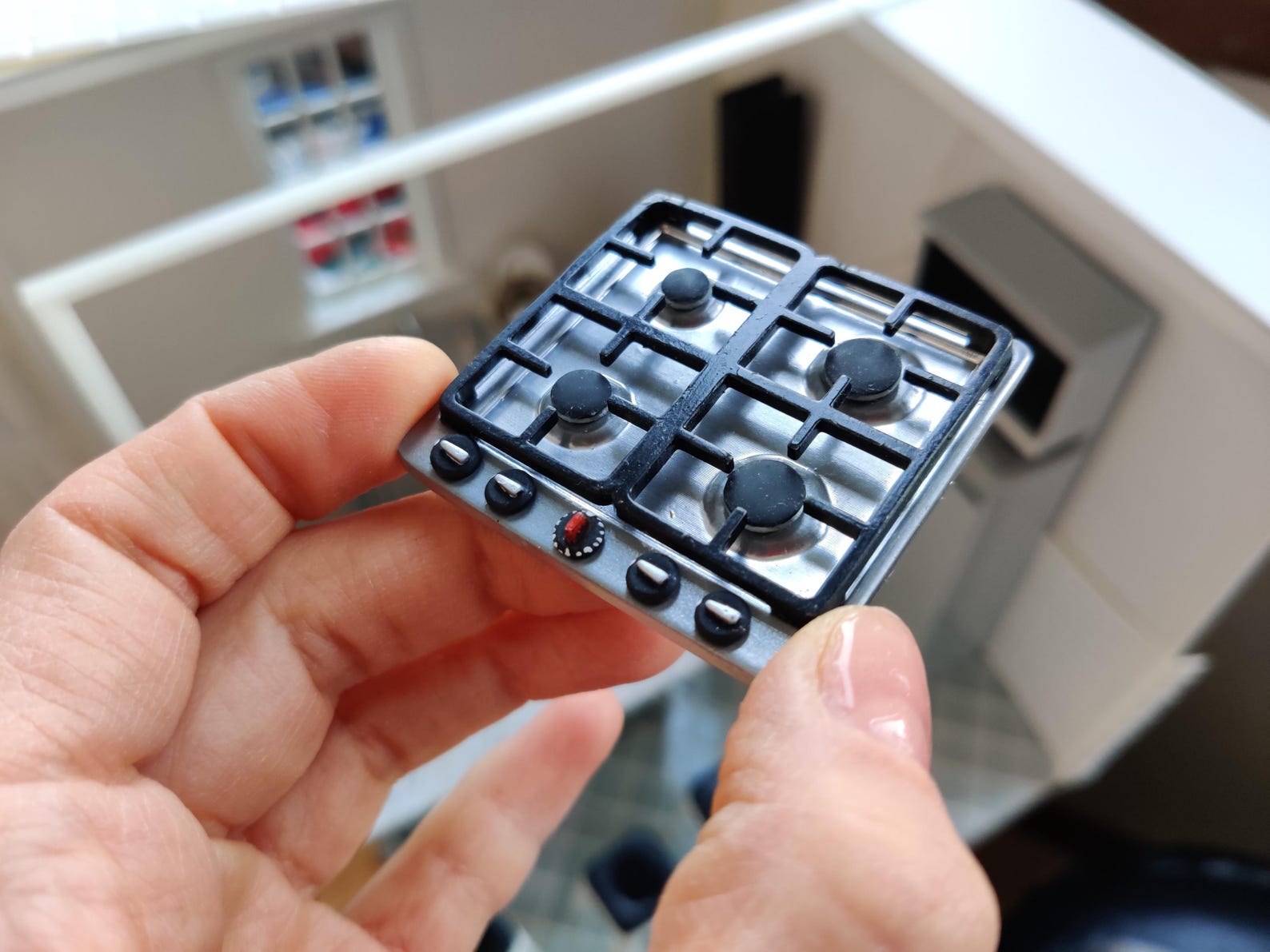 Miniature Gas Stove | Gas Cooking Stovetop for Kitchen Dioramas | 3D ...