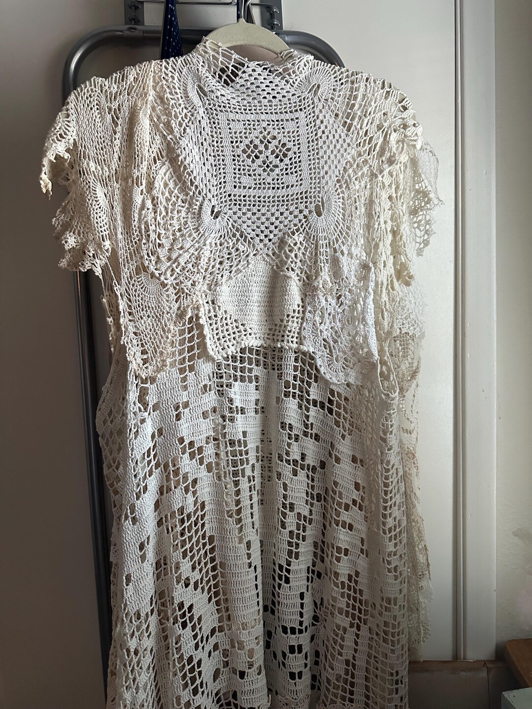 Upcycled Vintage Crocheted Doily Women’s Top Romantic Bohemian Shabby ...