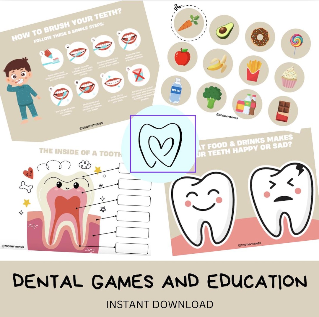 Dental Education Games for Kids, Dental Games, Daycare Activities ...
