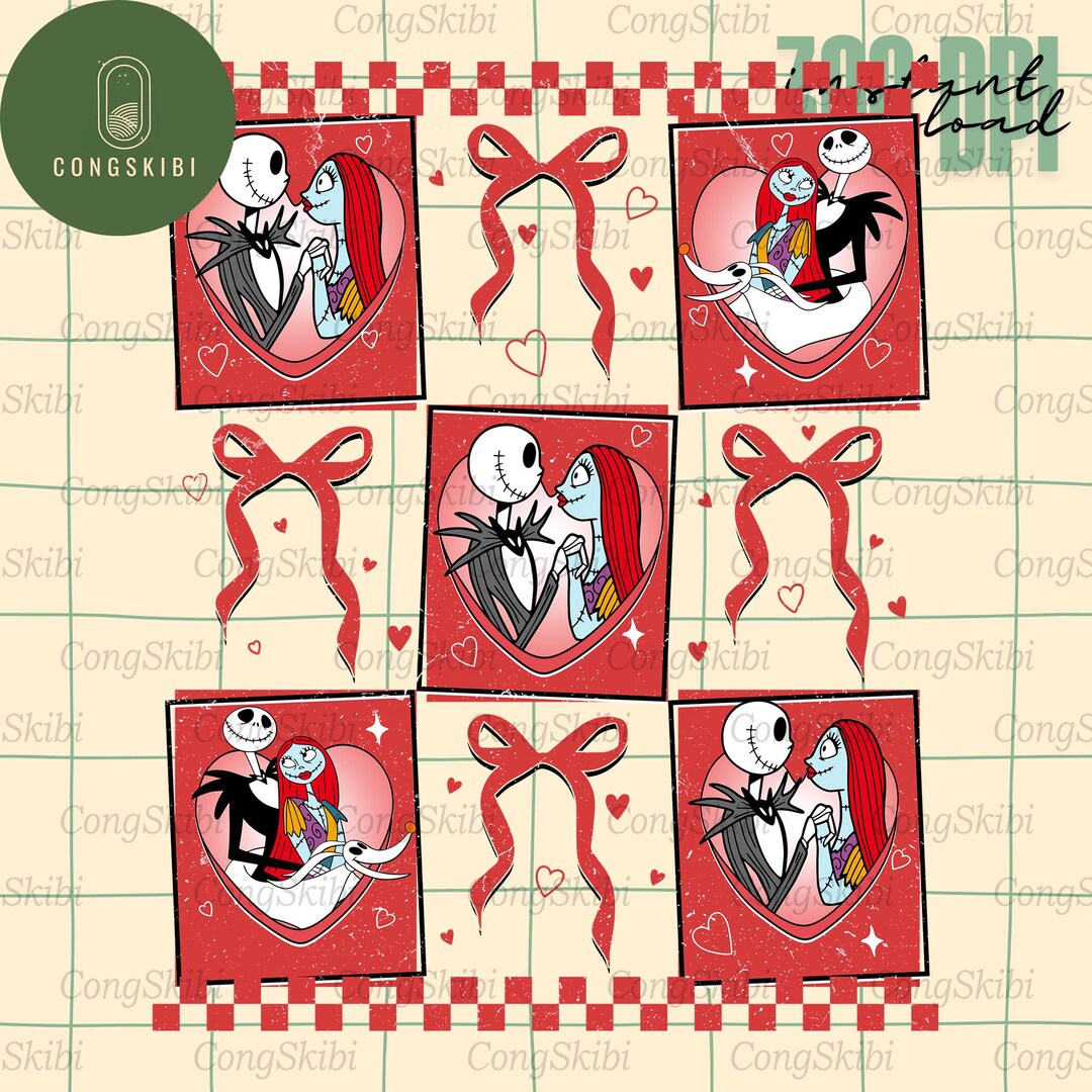Nightmare Couple Valentine Png, Be My Valentine Png, Valentines Couple ...