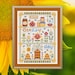 Beezzy Day Cross Stitch Pattern. Bee Cross Stitch. Beehive Cross Stitch ...