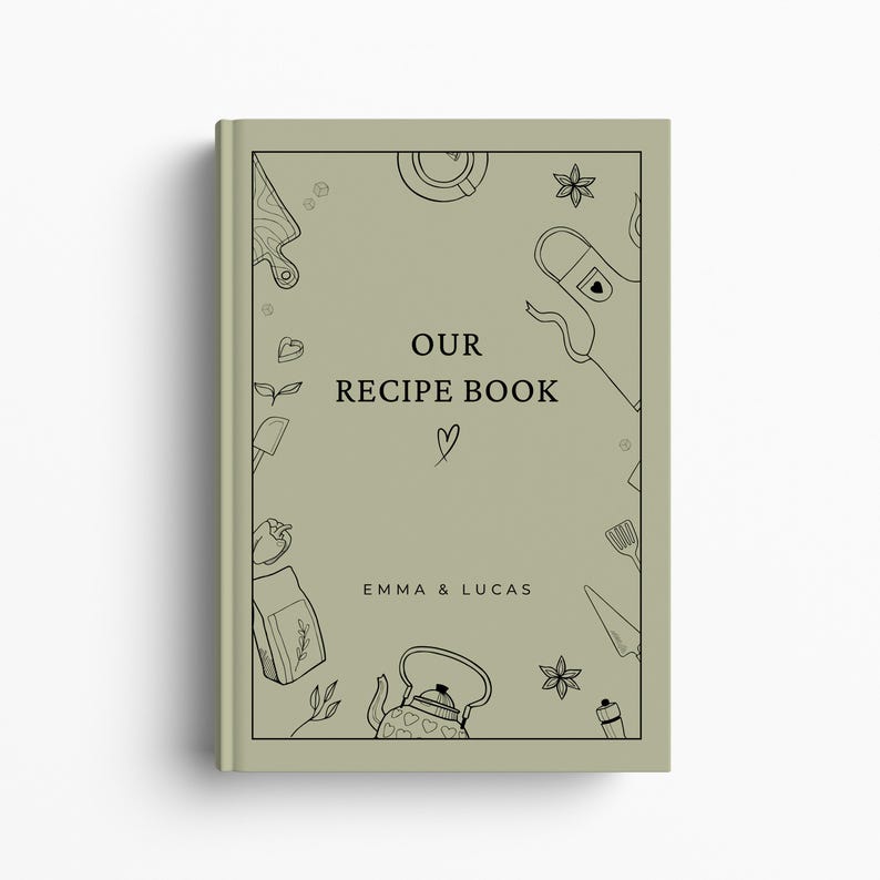 Personalized Recipe Book: Custom Cookbook, Couple's Keepsake - Etsy