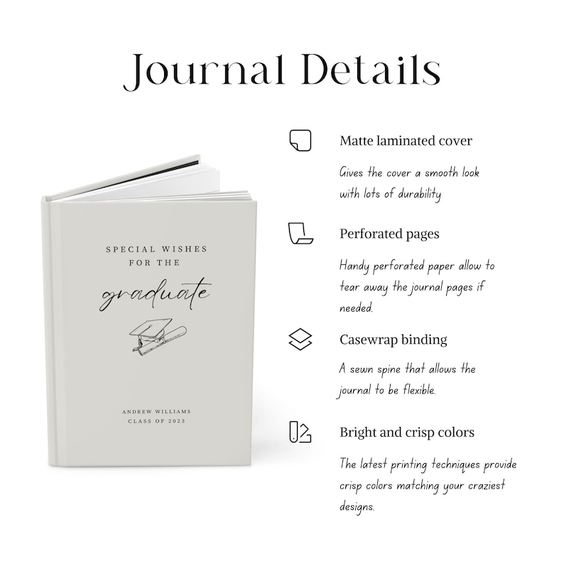 Personalized Graduation Guest Book: Class of 2025 Advice Book - Etsy