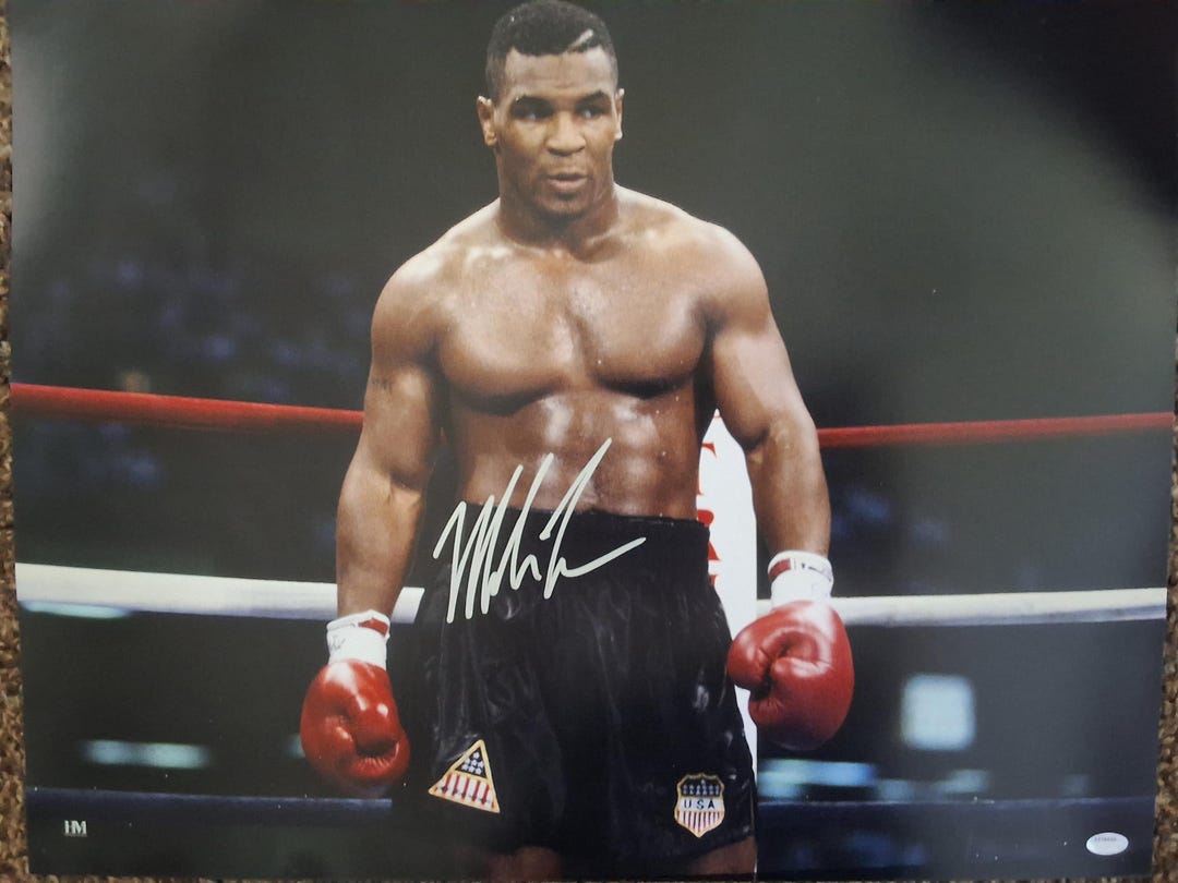 Mike Tyson Signed 16x20 Stare Down Photo - Etsy