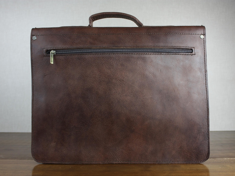 Leather Briefcase, Handmade Leather Satchel, Work Bag, Mens Leather Bag ...