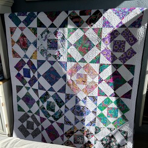 Colorful Quilt 60" X 72" Using Kaffe Fabric - Etsy