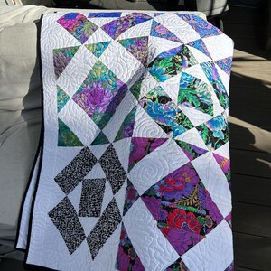 Colorful Quilt 60" X 72" Using Kaffe Fabric - Etsy