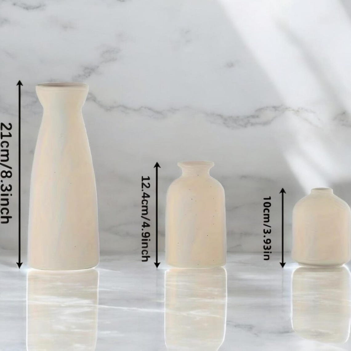 Rustic Ceramic Vase Set of 3, Modern Farmhouse Decor, New Home Gift - Etsy