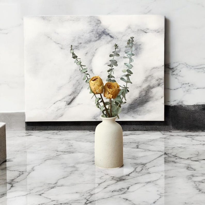 Rustic Ceramic Vase Set of 3 | Modern Farmhouse Flower Vases for Living ...