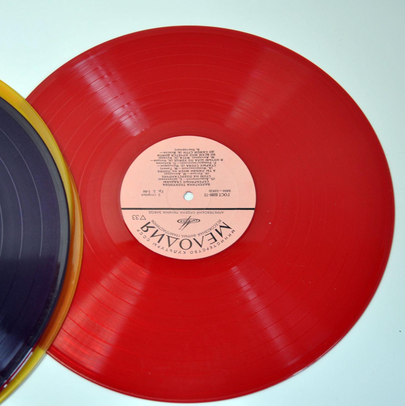 Blank Colorful 12" Vinyl Record for Craft & Wall Decor — REAL VINYL ...