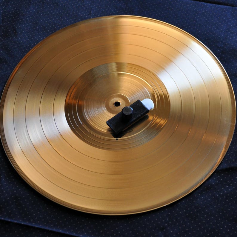 Blank Gold Vinyl Record: 12" DIY Craft & Wall Decor - Etsy