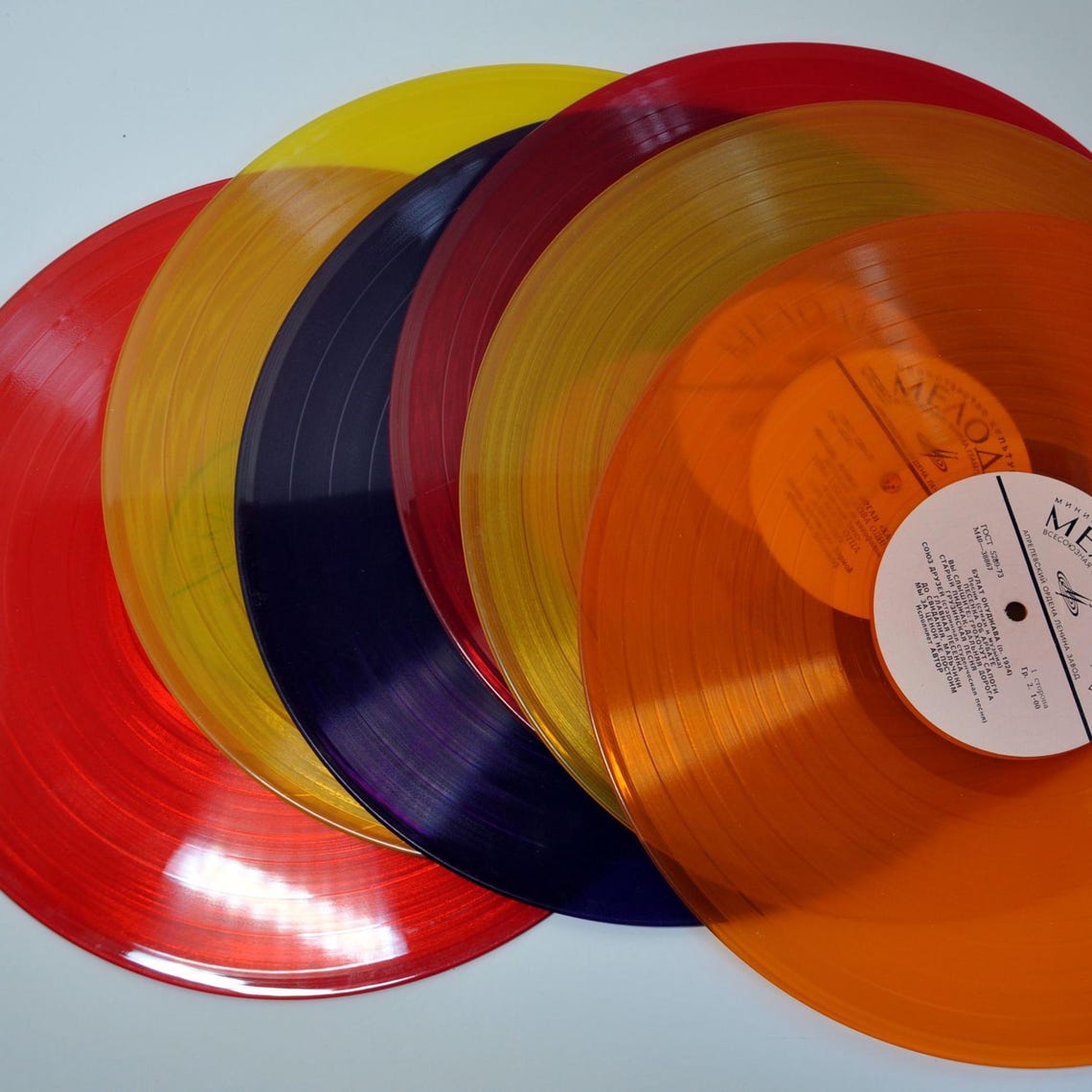 Colorful Vinyl Record: 12" Craft & Wall Decor - Etsy