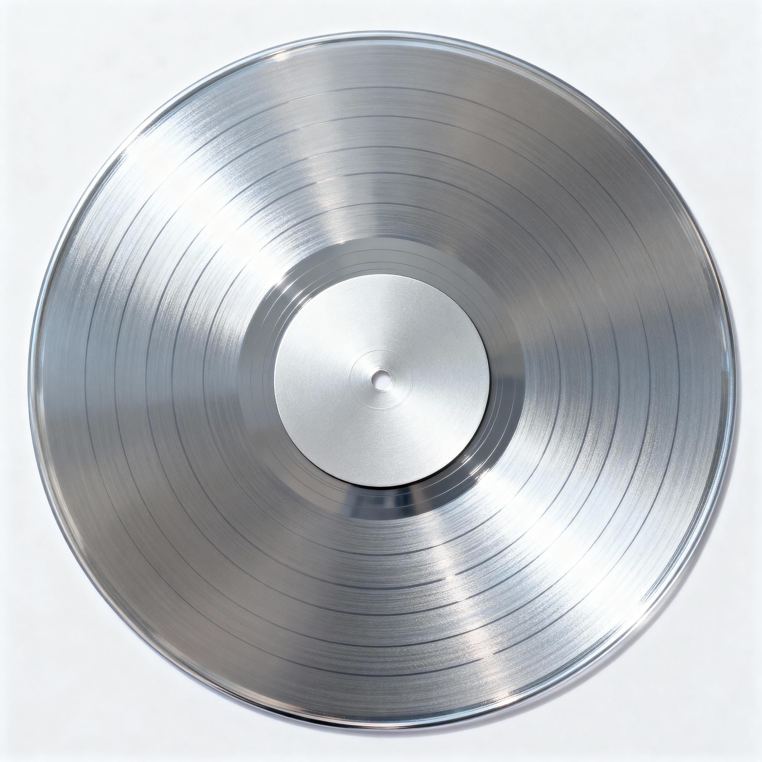 Silver Vinyl Record: 12" Blank LP for DIY Crafts & Wall Decor - Etsy