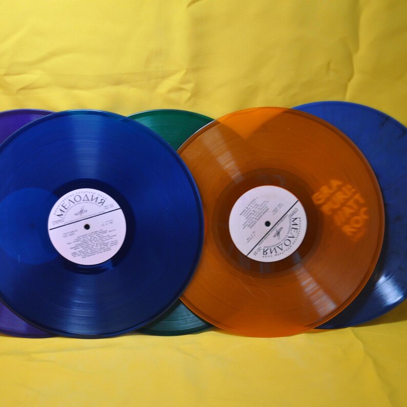 Colorful Vinyl Record: 12" Craft & Wall Decor - Etsy