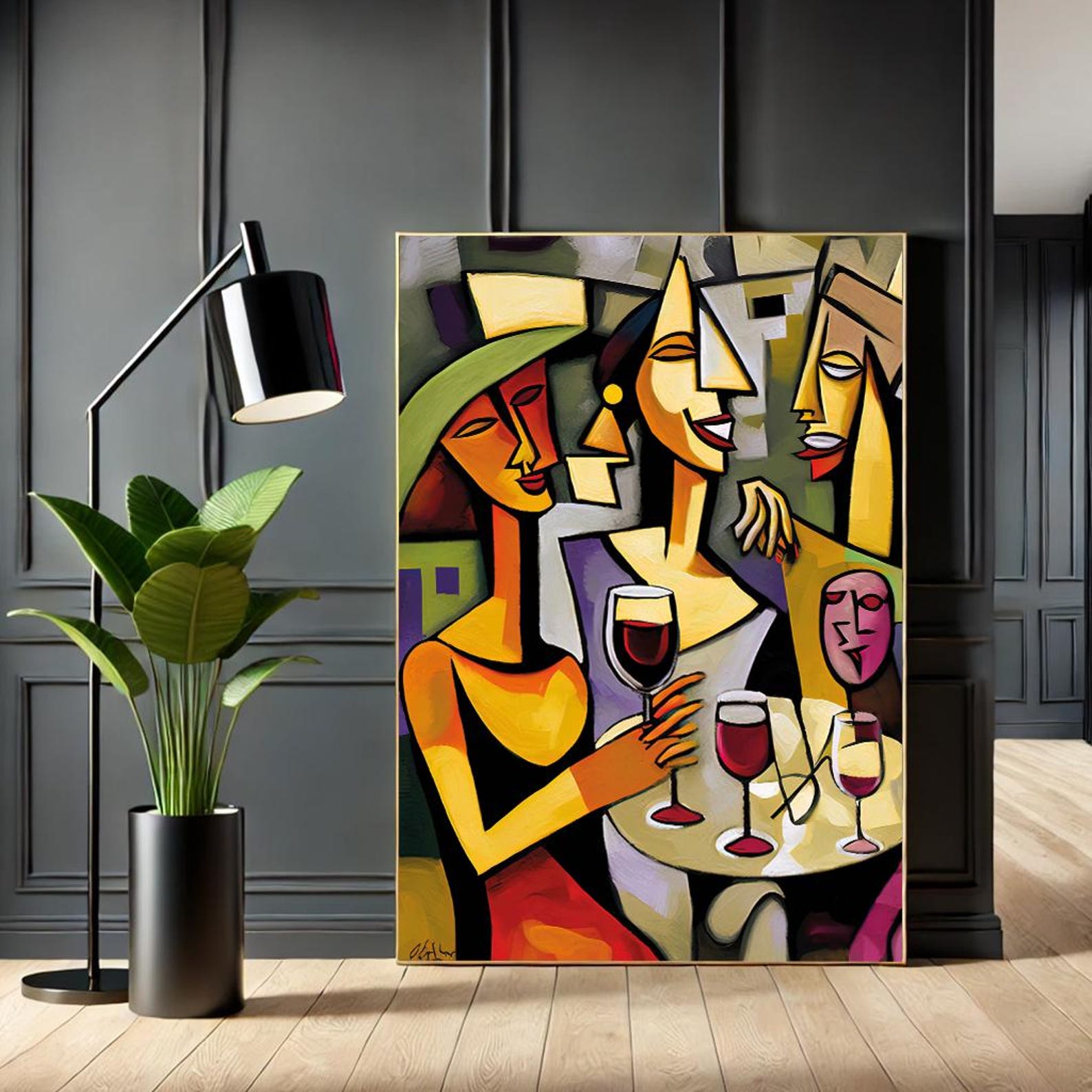 Pablo Picasso Exhibition Canvas Art Print - Abstract Modern Canvas Wall ...