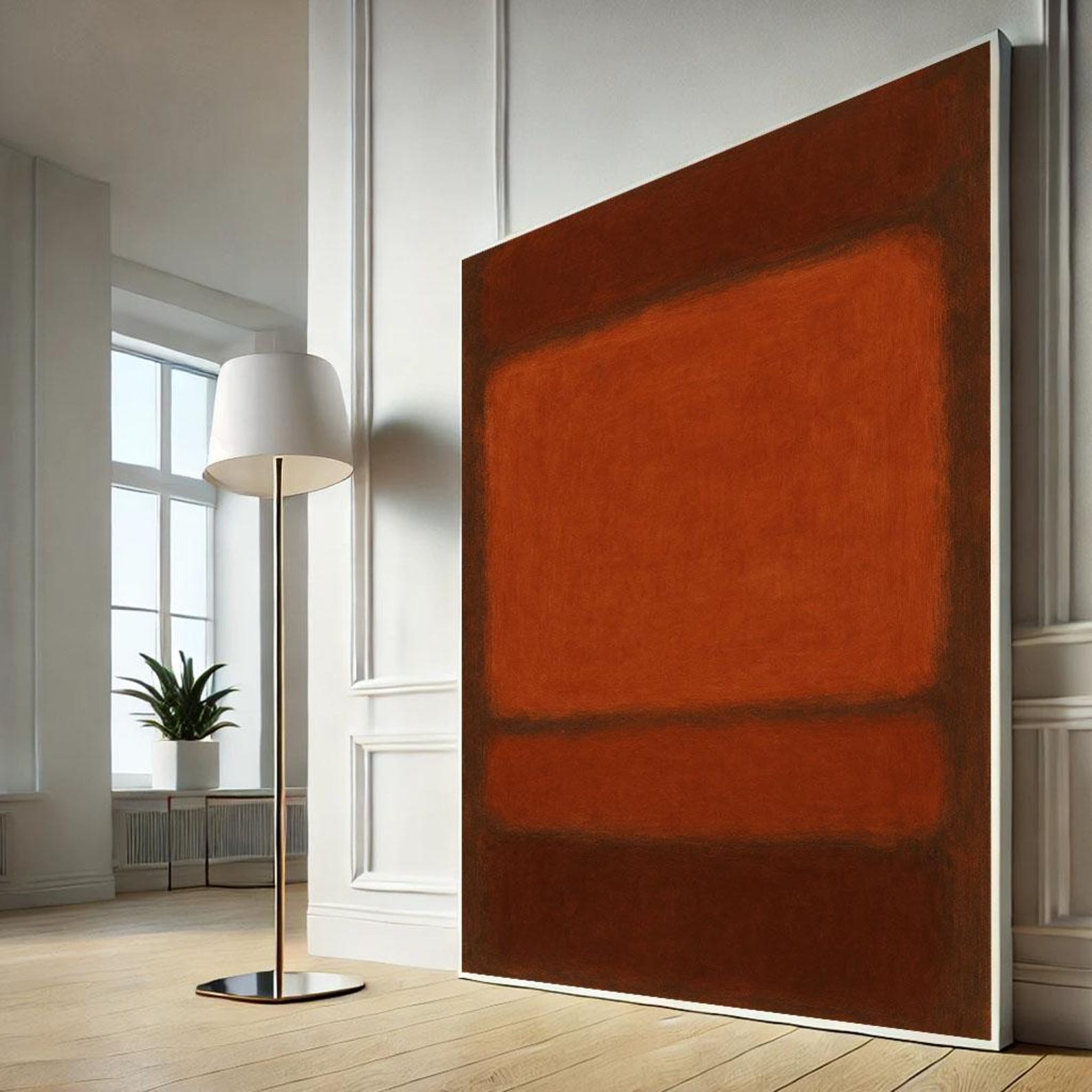 Mark Rothko Inspired Red and Brown Canvas Iconic Color Field Painting ...