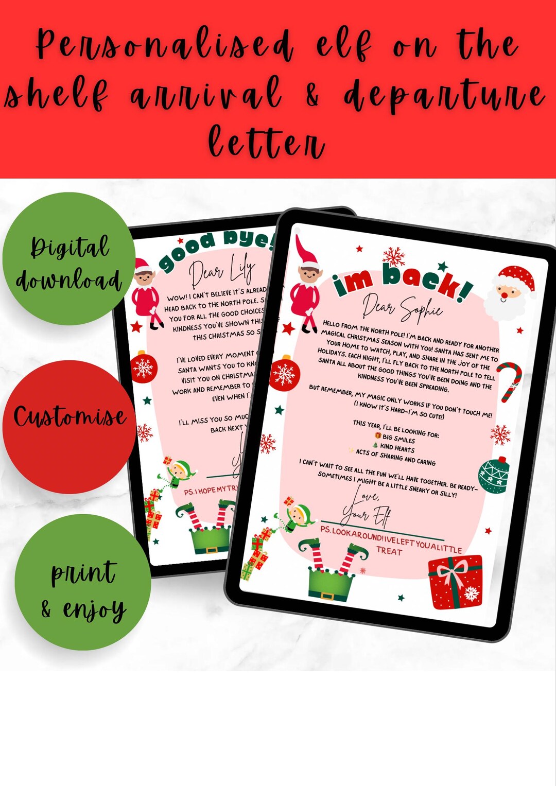 Elf on the Shelf Arrival Letter - Etsy