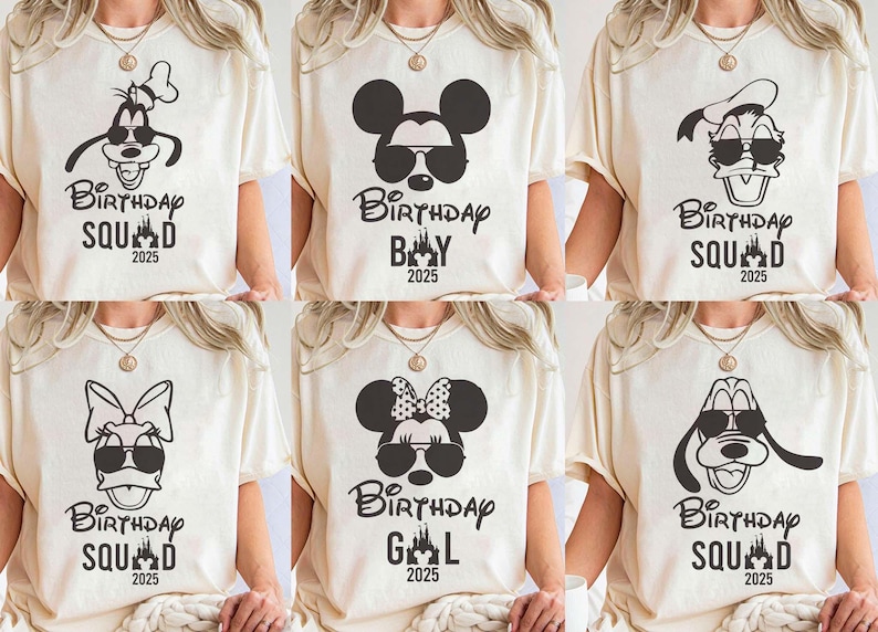 Custom Disney 2026 Birthday Shirt, Birthday Boy & Girl Shirt, Birthday ...