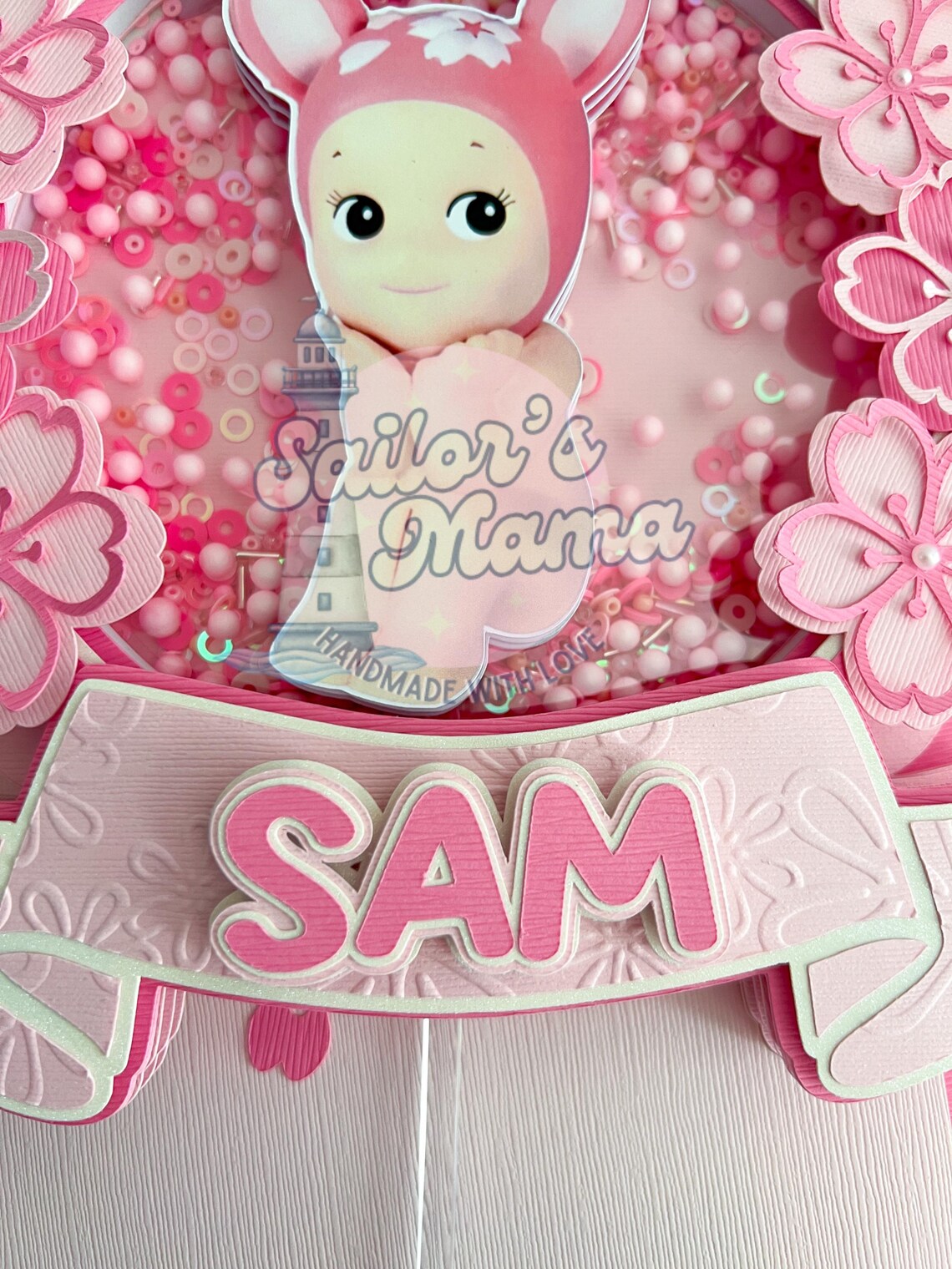 Custom Cake Topper Shaker Sonny Angel Inspired Etsy