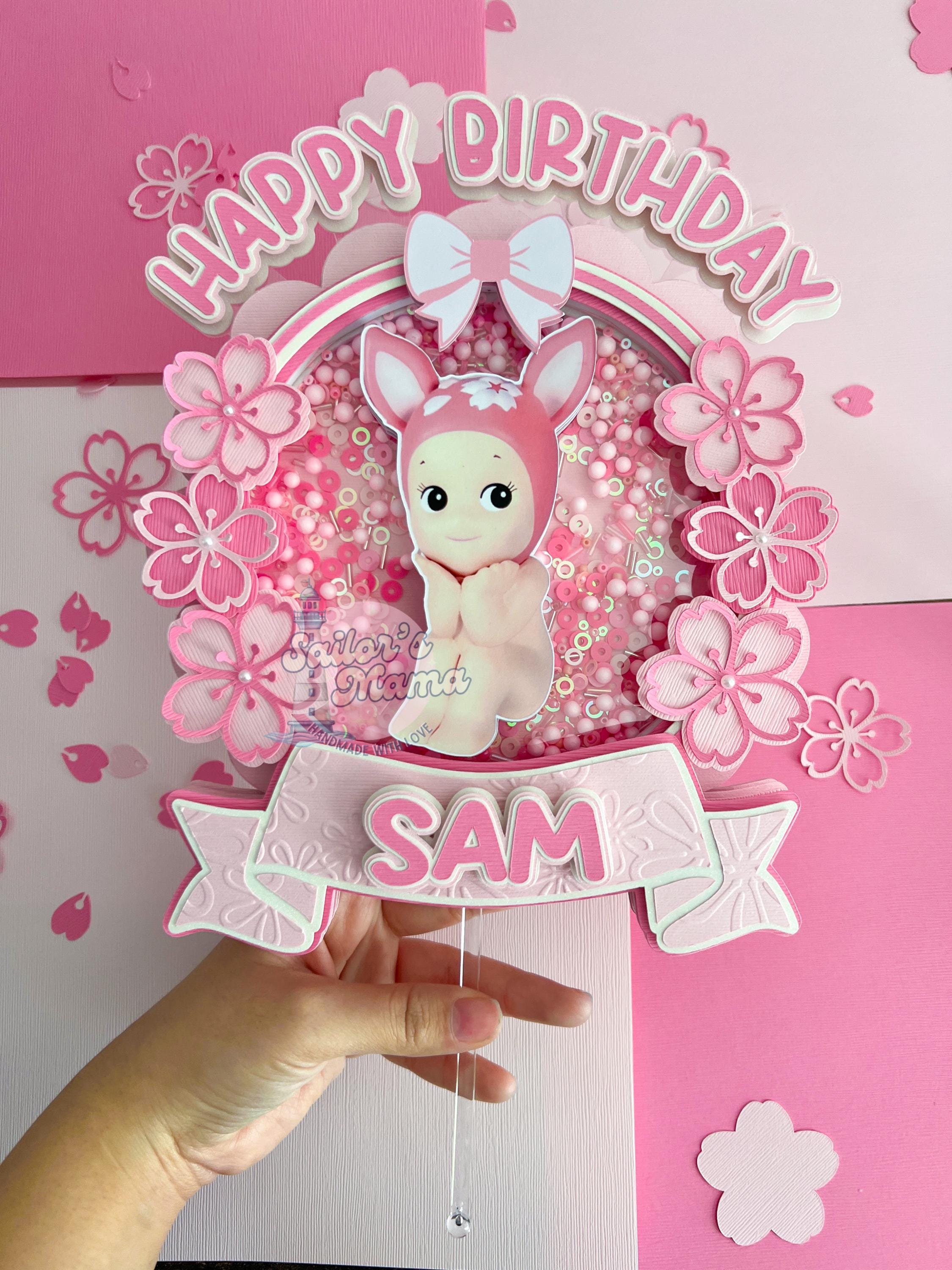 Custom Cake Topper Shaker Sonny Angel Inspired Etsy