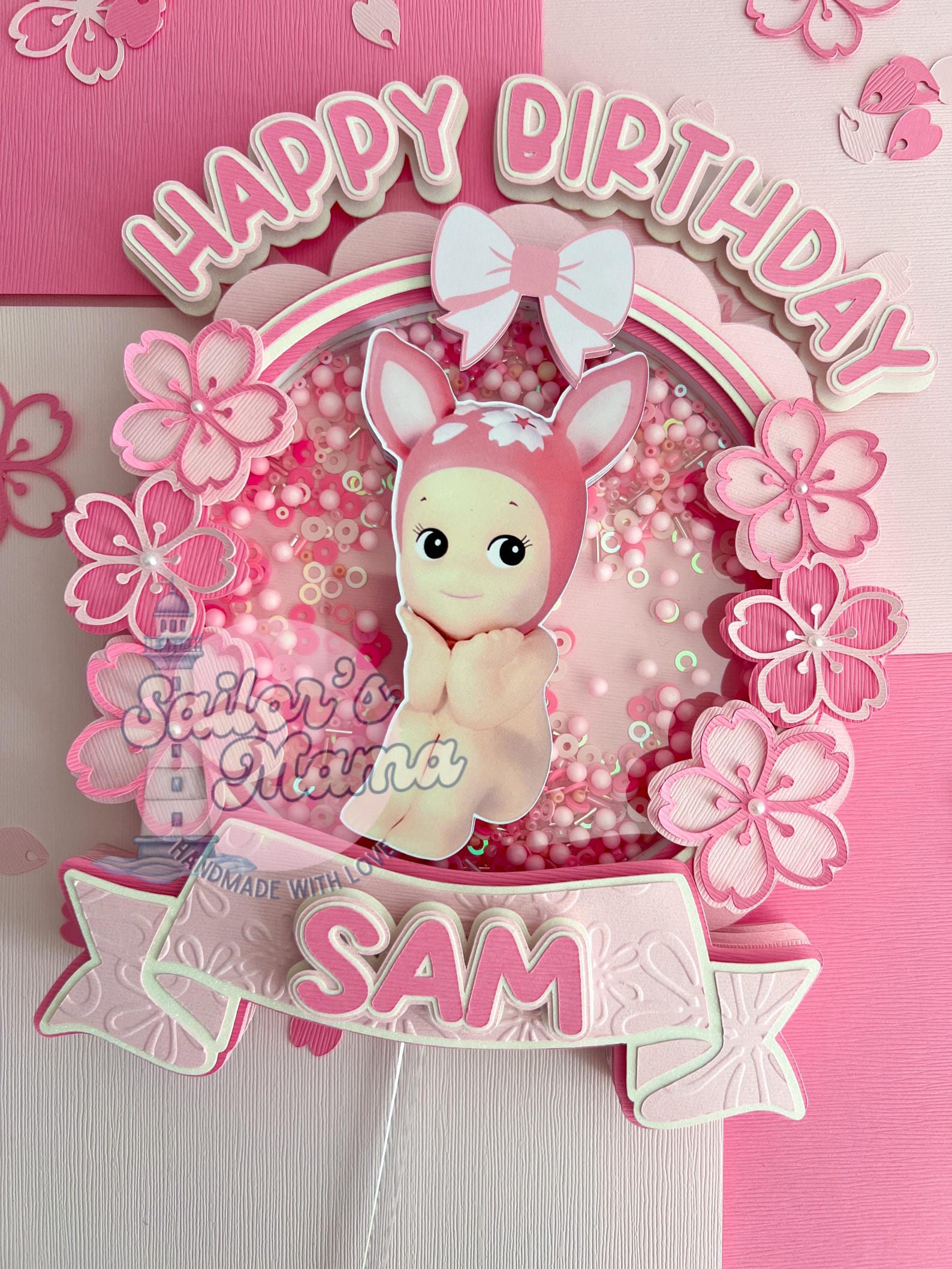Custom Cake Topper Shaker Sonny Angel Inspired Etsy