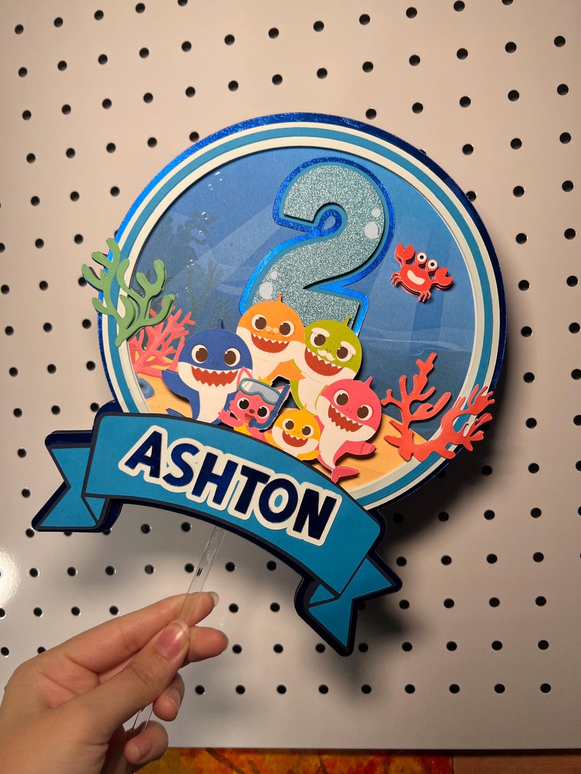 Blue Dog Cake Topper Pastel Dog Birthday Topper Cake Topper Blue Dog ...