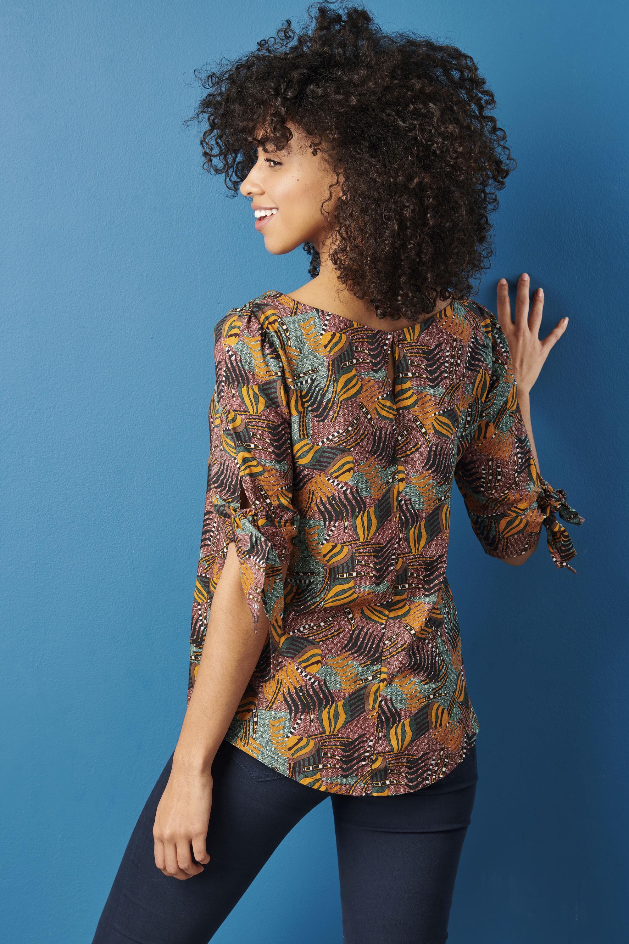 Verna Tie Sleeve Shift Top Sewing Pattern (PDF) - Etsy